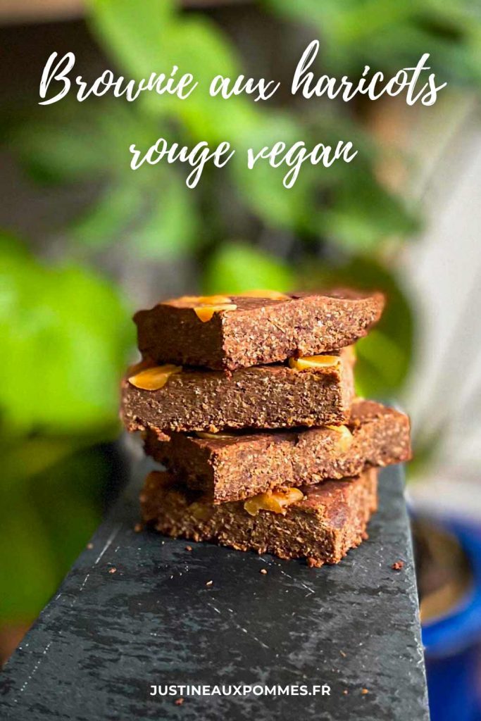 Brownie aux haricots rouge vegan - Justine aux pommes - Recettes vegan ...