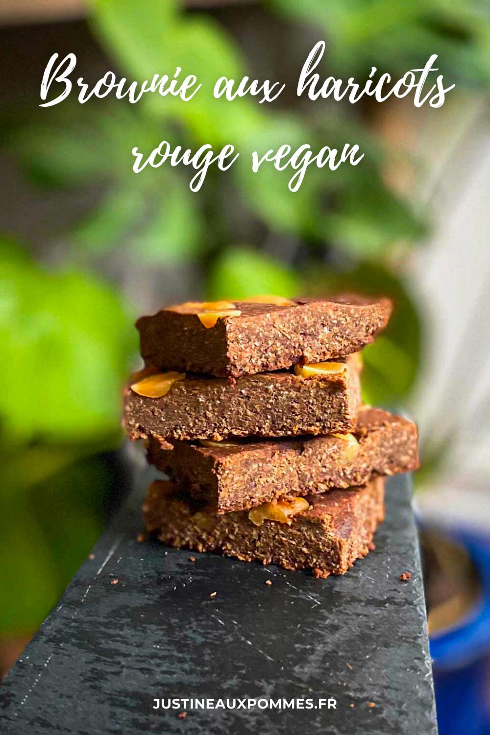 Brownie aux haricots rouge vegan - Justine aux pommes - Recettes vegan ...